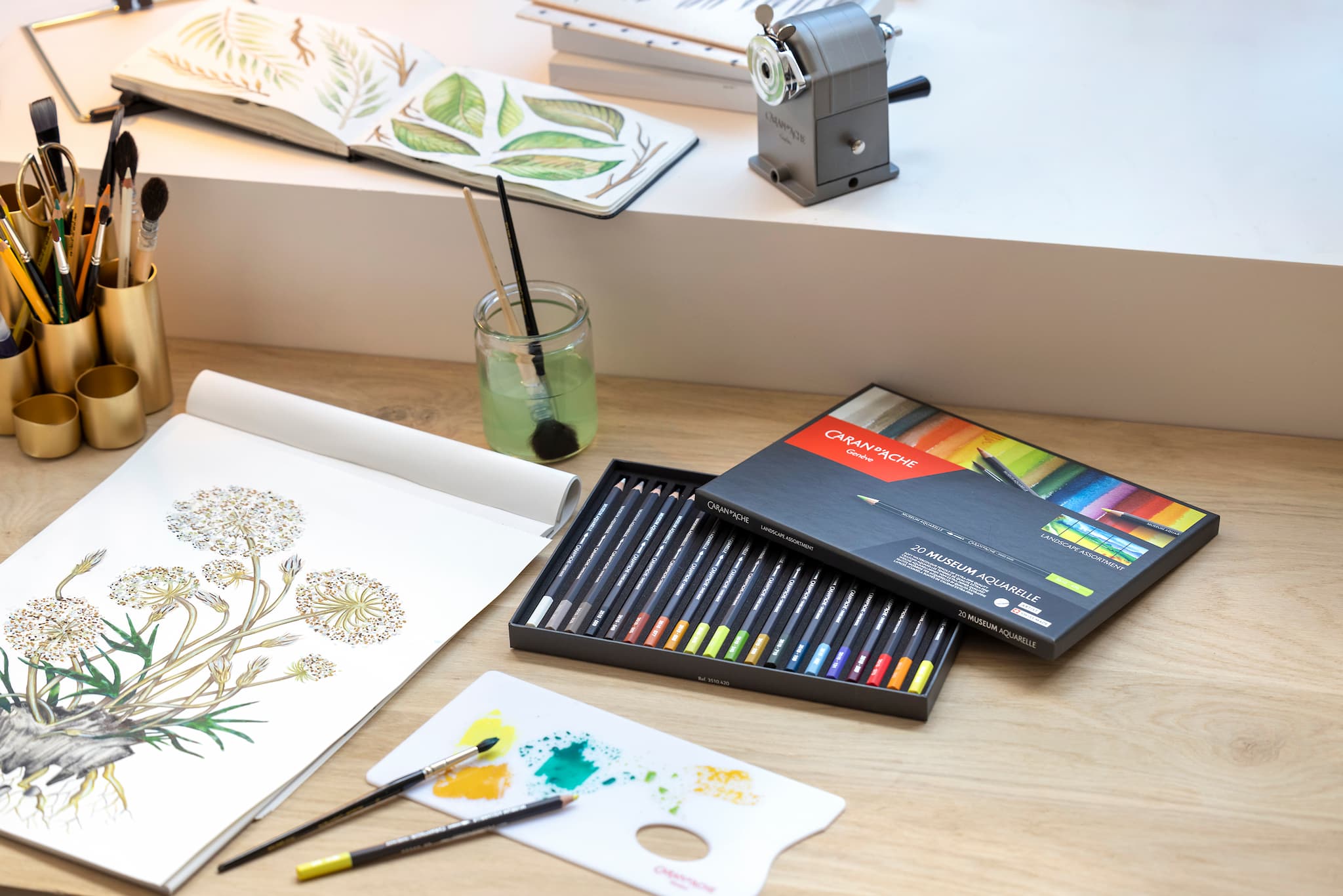 Watercolor painting with Museum Aquarelle pencils | Caran d'Ache