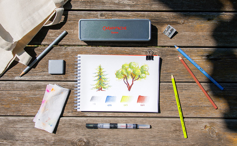 Create a Compact Outdoor Sketch Set – Caran d’Ache