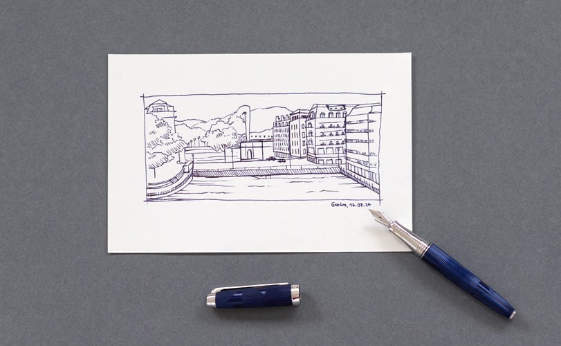 How to draw with a fountain pen ? | Caran d'Ache