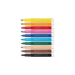 Cardboard boxe of Maxi 10 Fibre-tipped pens SWISSCOLOR | Caran d'Ache NL